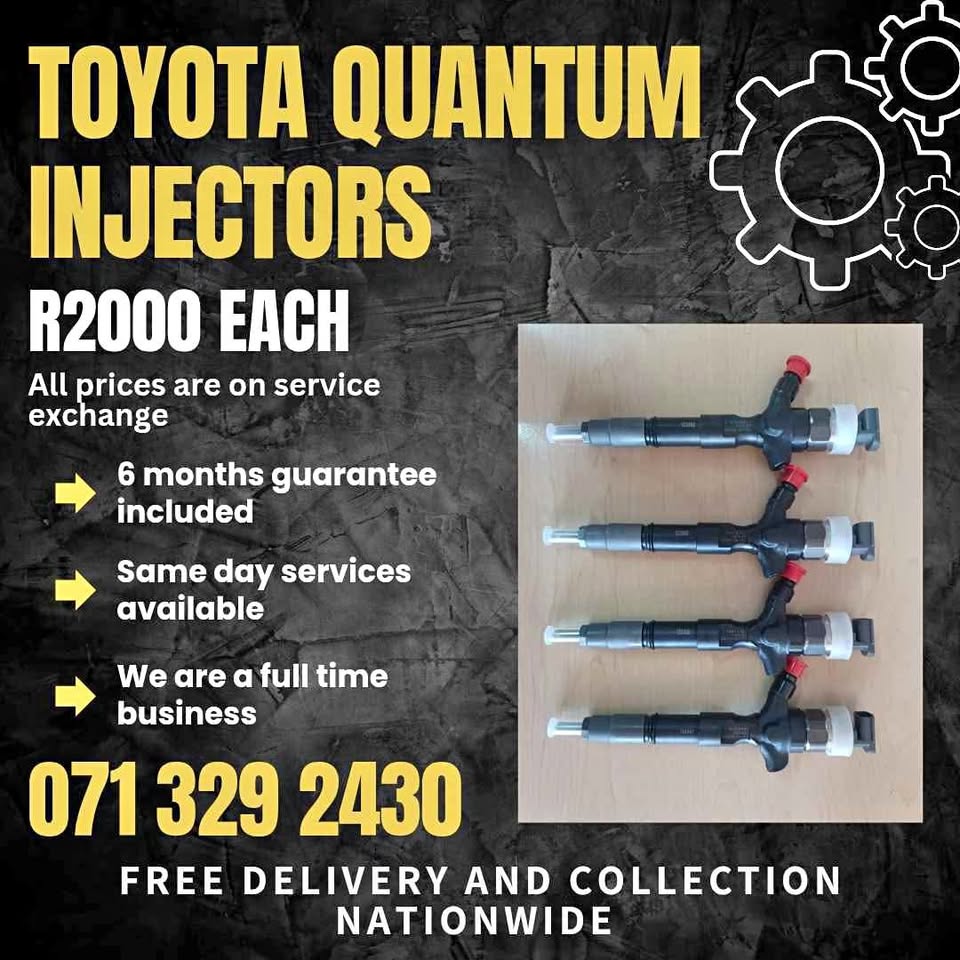 Used TOYOTA QUANTUM DIESEL INJECTORS FOR SALE WITH WARRANTY INCLUDED ...