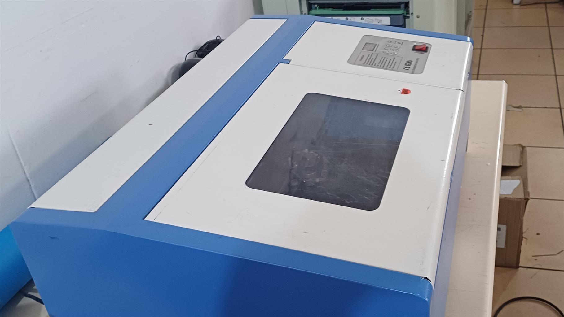 Laser Cutting/ Rubber Stamp Machine | Desktop Model | with 40w laser ...