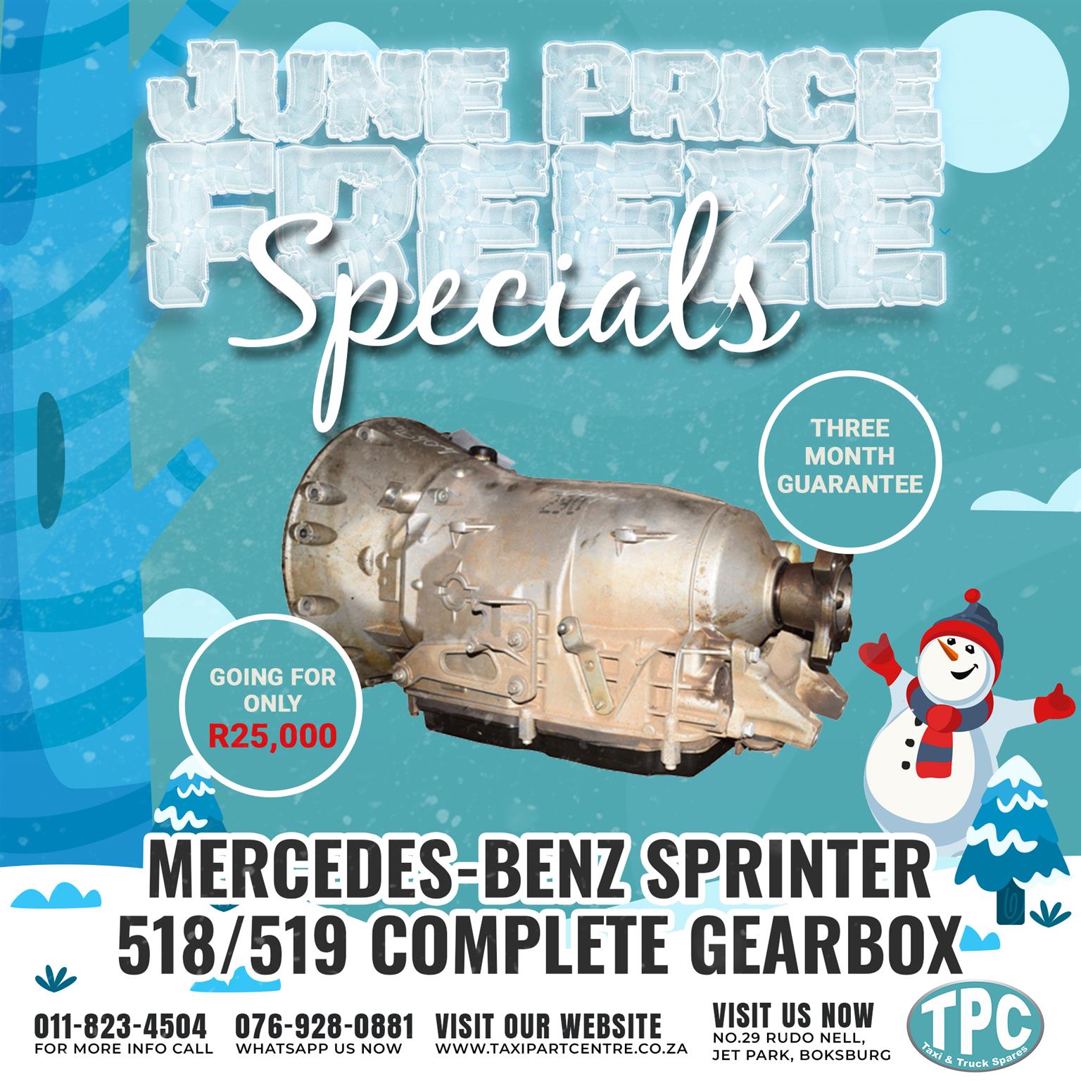 Mercedes-Benz Sprinter 518/519 Complete Gearbox | Junk Mail