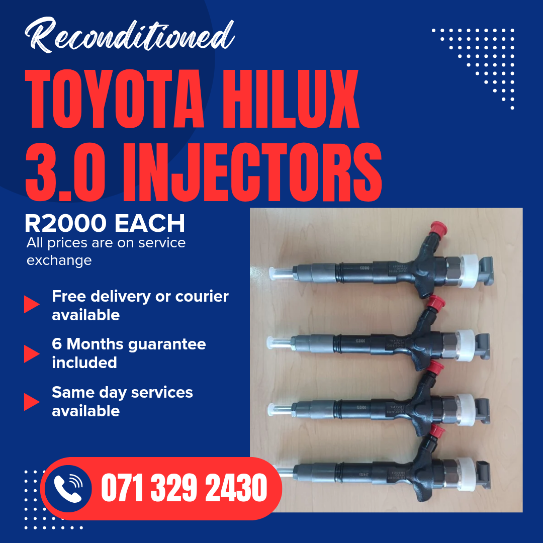 TOYOTA HILUX 3.0 INJECTORS FOR SALE WITH WARRANTY | Junk Mail Marketplace