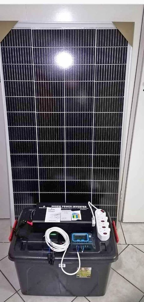 Battery backup power box, 12V DC to 220v AC with AC and solar charge ...