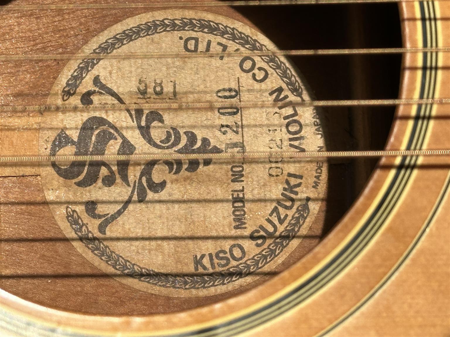 Unique Late 1970s Kiso Suzuki J200 Jumbo Acoustic Guitar for sale ...