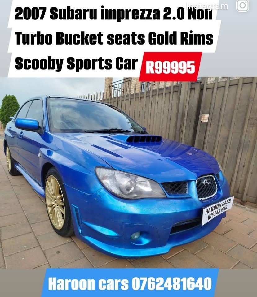 2007 Subaru imprezza 2.0 non turbo bucket seat gold rims | Junk Mail ...