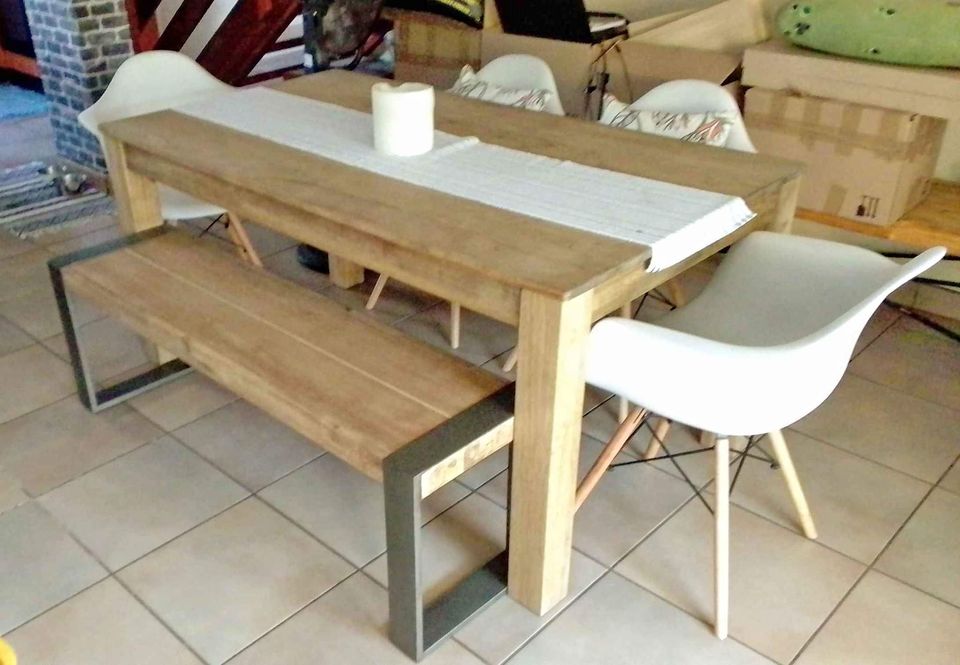 Corry Craft Solid natural wood dining table. | Junk Mail