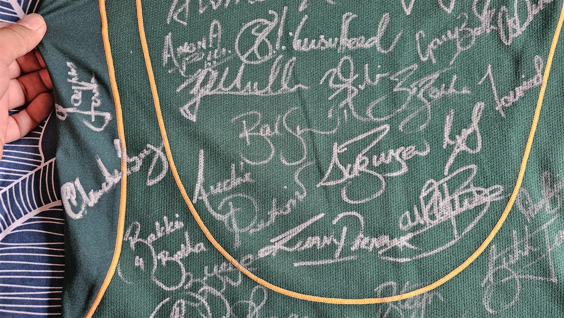 RUGBY WORLD CUP 2007 FINAL REPLICA JERSEY SIGNED BY SQUAD AND NELSON ...
