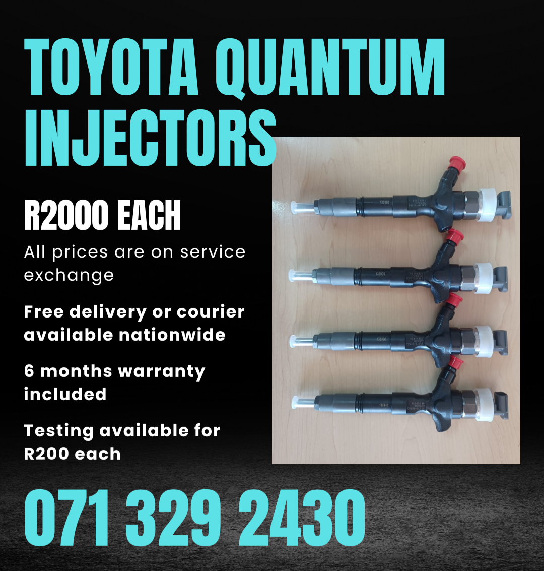 New TOYOTA QUANTUM DIESEL INJECTORS FOR SALE WITH WARRANTY for sale in ...
