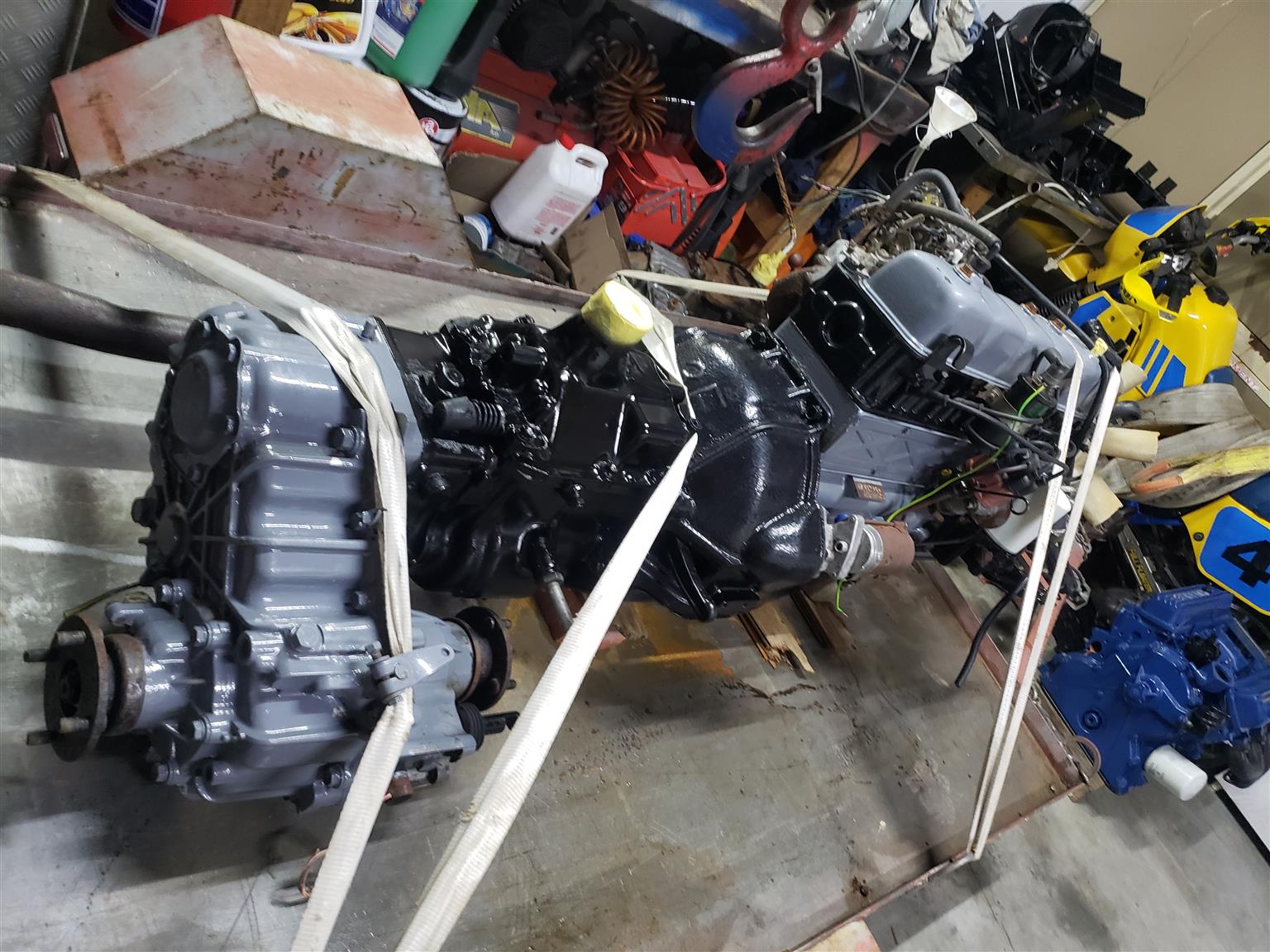 Toyota land cruiser 3f 3900cc straight 6 petrol engine and gearbox ...