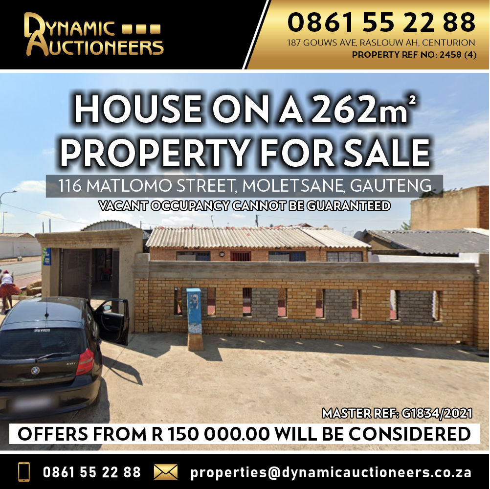 House on a 325m² Property for Sale in Moletsane, Gauteng | Junk Mail