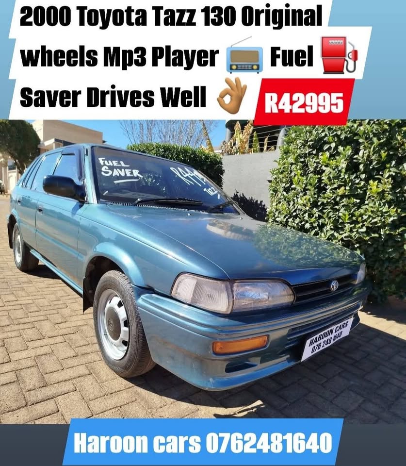 Call Haroon on 2000 Toyota Tazz 130 original wheels Radio | Junk Mail ...