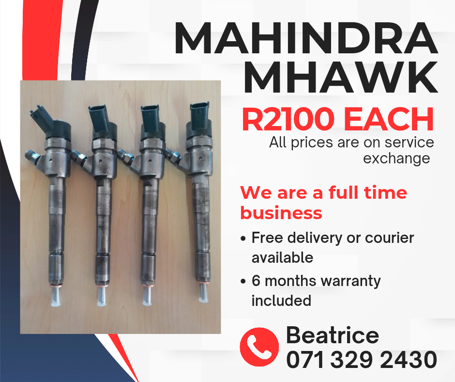 MAHINDRA MHAWK DIESEL INJECTORS FOR SALE WITH WARRANTY | Junk Mail ...