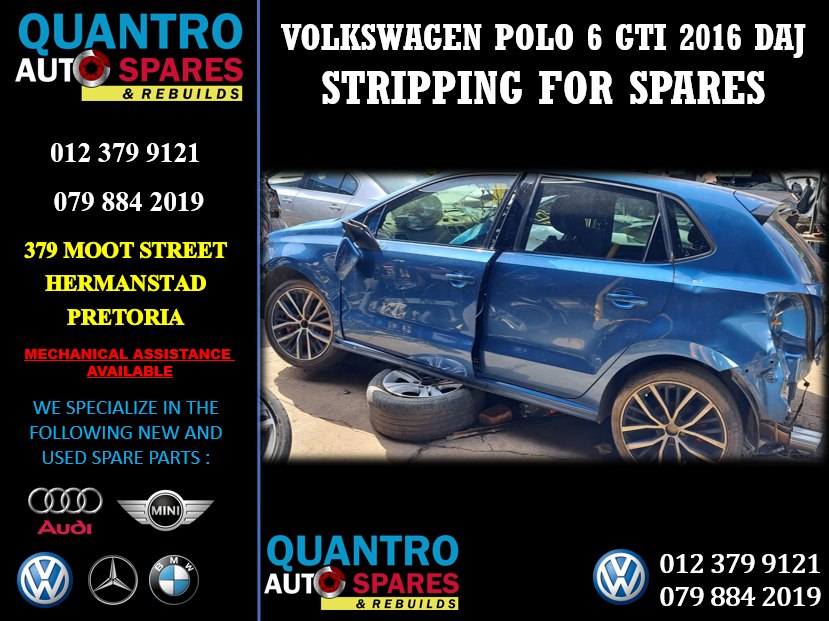 Volkswagen Polo 6 GTI 2016 DAJ Stripping For Spars | Junk Mail Marketplace