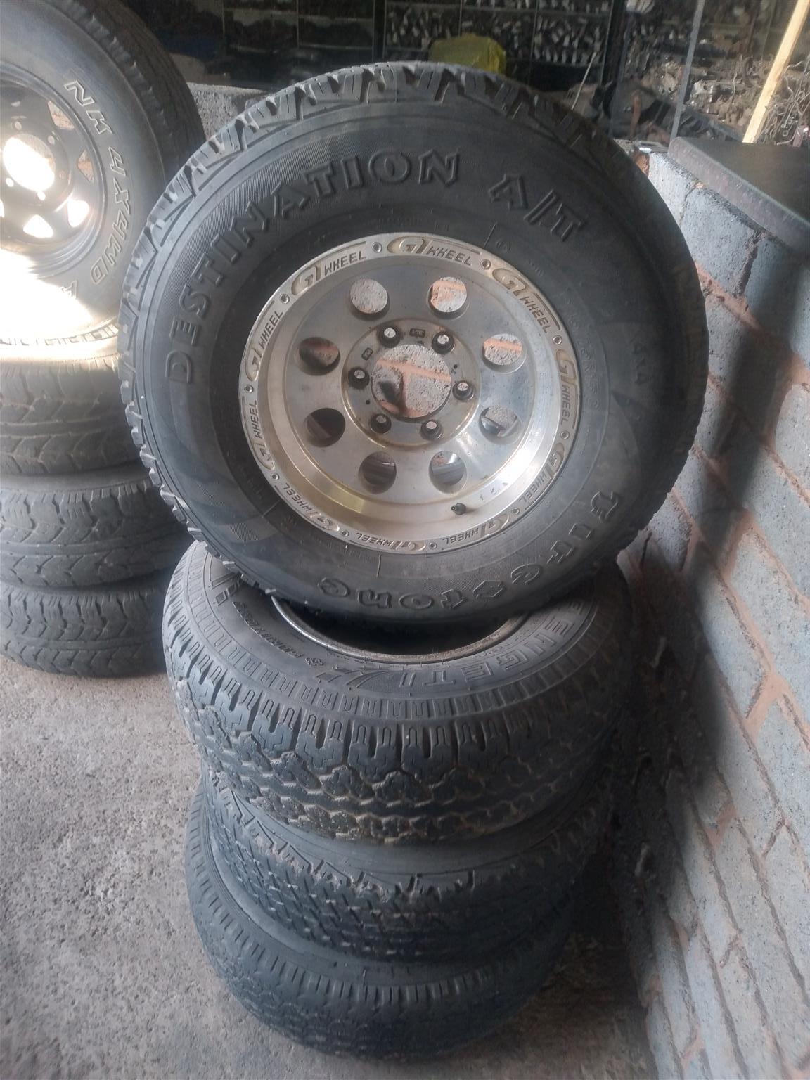 Nissan 6 hole mag rims with tyres | Junk Mail Marketplace