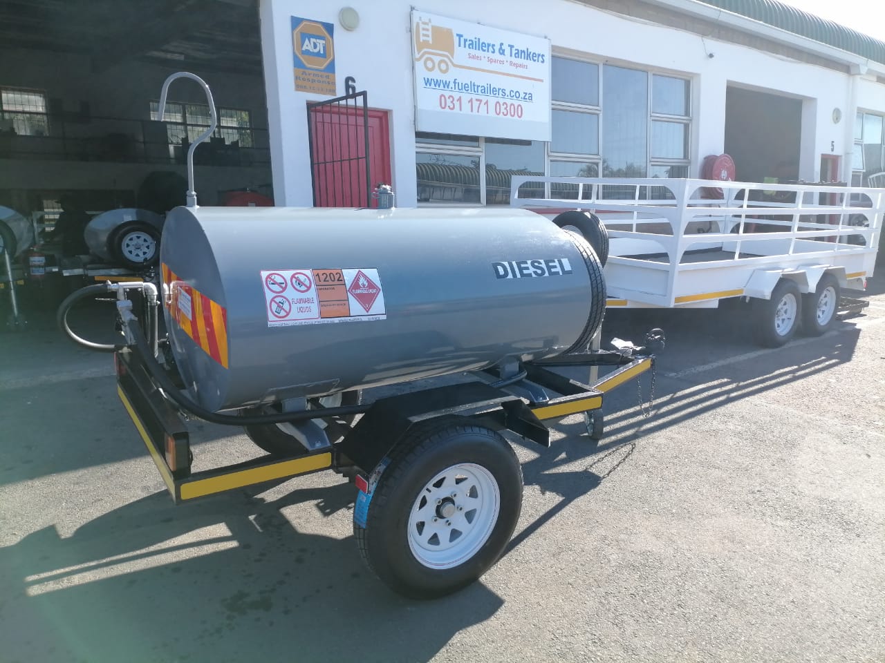 1000L NON BRAKED MILD STEEL DIESEL TANKER | Junk Mail Marketplace