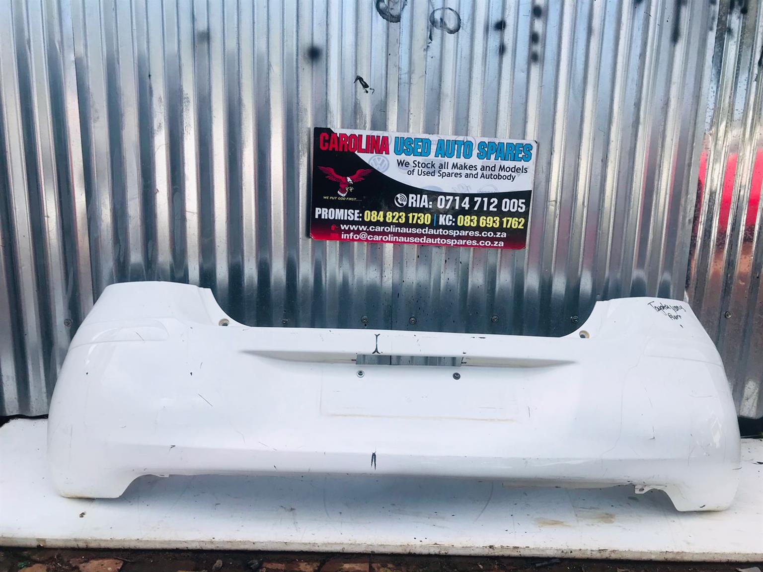 Toyota YARIS ZEN rear/back bumper | Junk Mail Marketplace