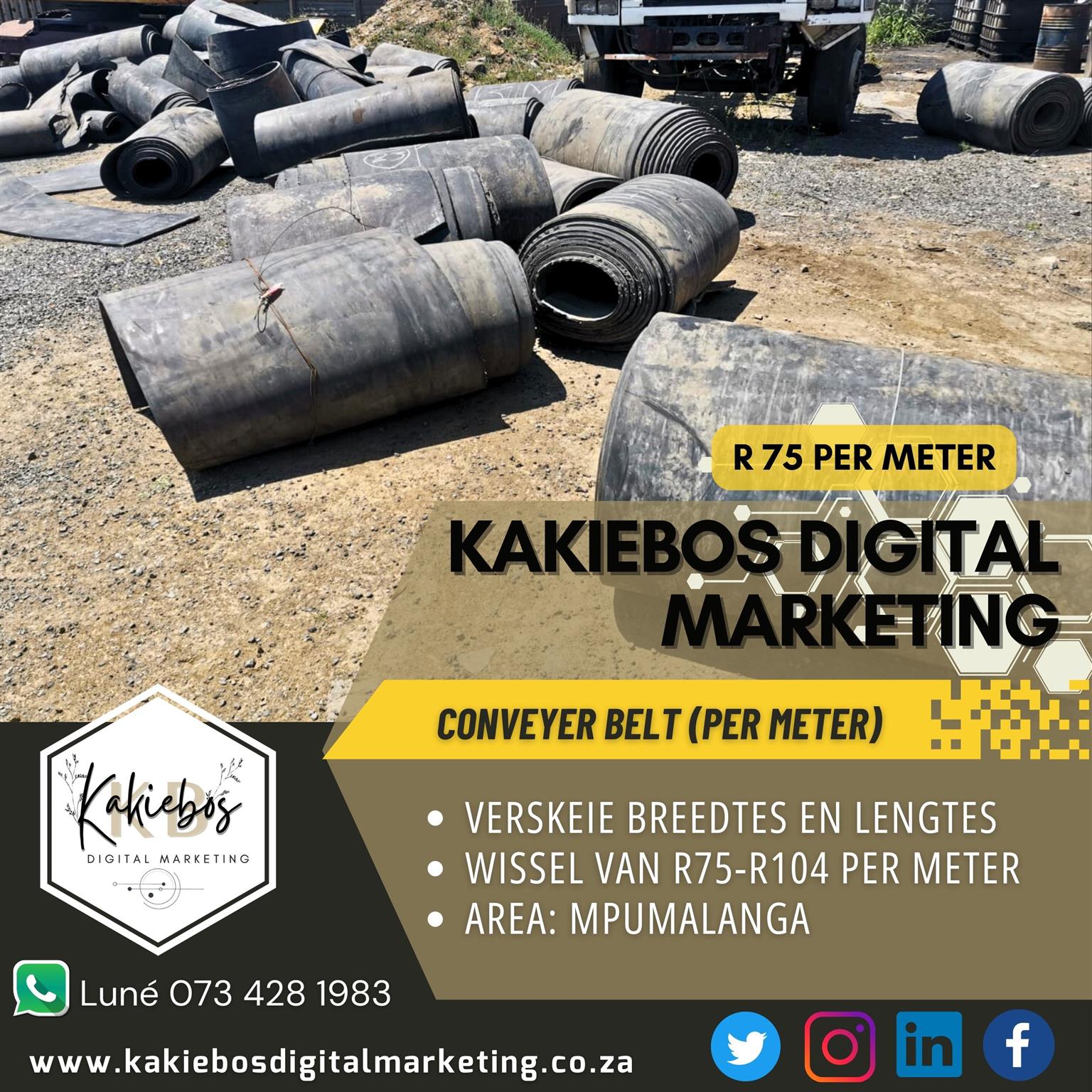 Conveyor Belt te Koop / For Sale – Bethal (Mpumalanga) | Junk Mail