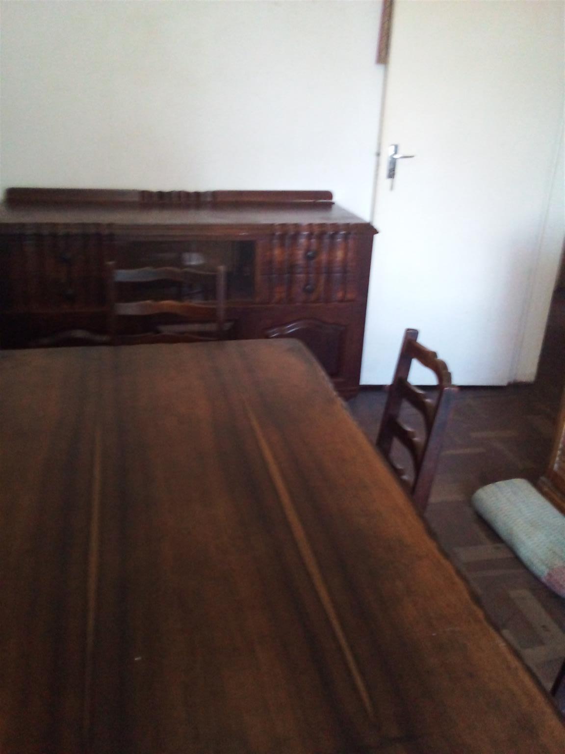 Imbuia dining room set and side board | Junk Mail Marketplace