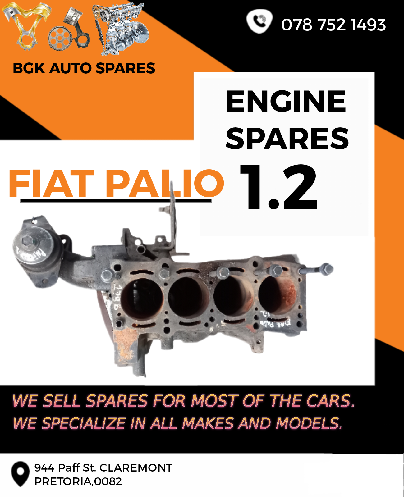 Fiat palio 1.2 engine spares | Junk Mail Marketplace
