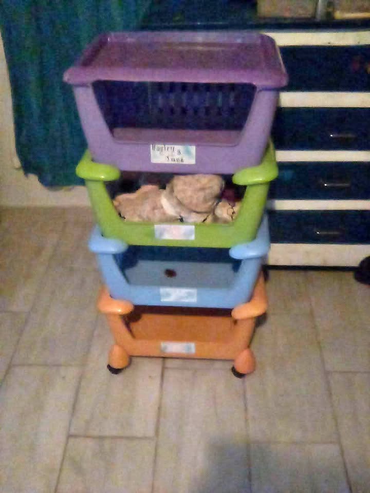 4 Tier Stackable Storage Bins | Junk Mail Marketplace