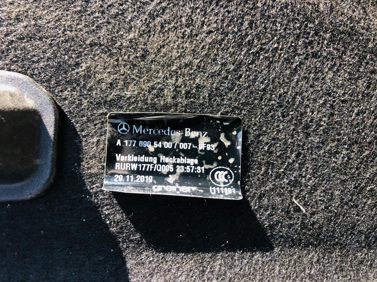 Used Mercedes Benz W117 A-Class parcel cover for sale in Gauteng | Auto ...