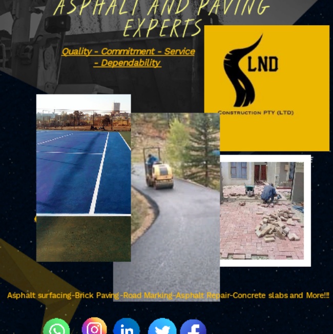 Tar surfacing,Brick Brick Paving and Reinforced Concrete slabs | Junk ...