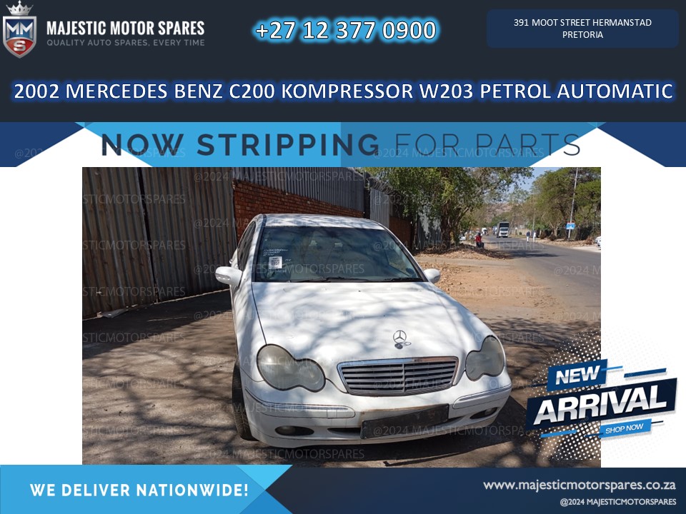 2002 Mercedes-Benz C200 Kompressor W203 M111 (Automatic) Stripping for ...