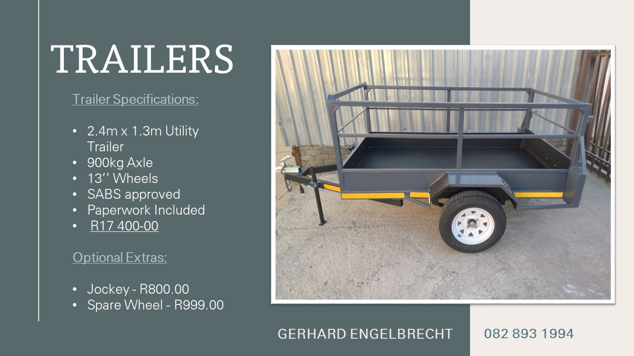 Brand New SABS Approved Trailers. Stock on hand. Excellent Quality. Can ...
