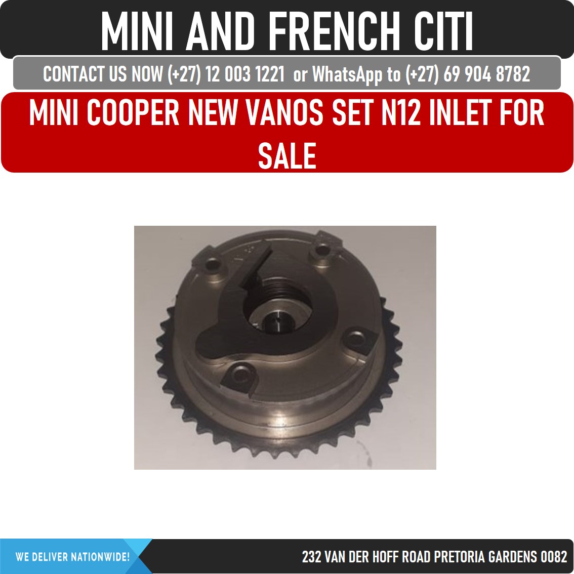 Mini Cooper New Vanos Set N12 N14 INLET for sale | Junk Mail