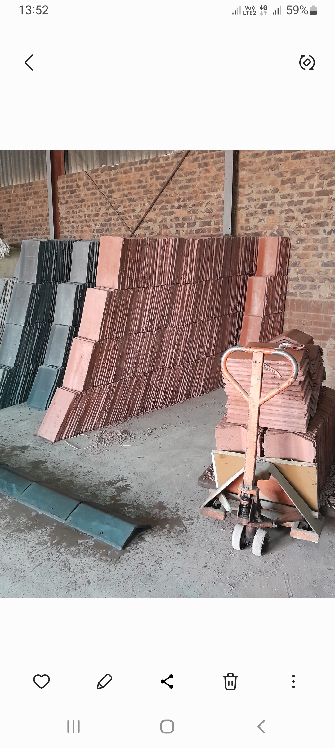 Concrete Double Roman roof tile plant with v and tapered ridge line for ...