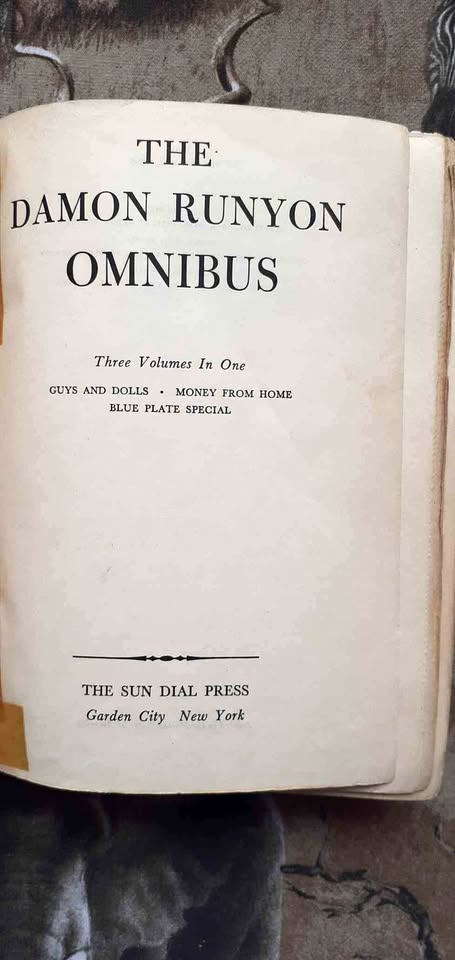 The Damon Runyon omnibus | Junk Mail Marketplace