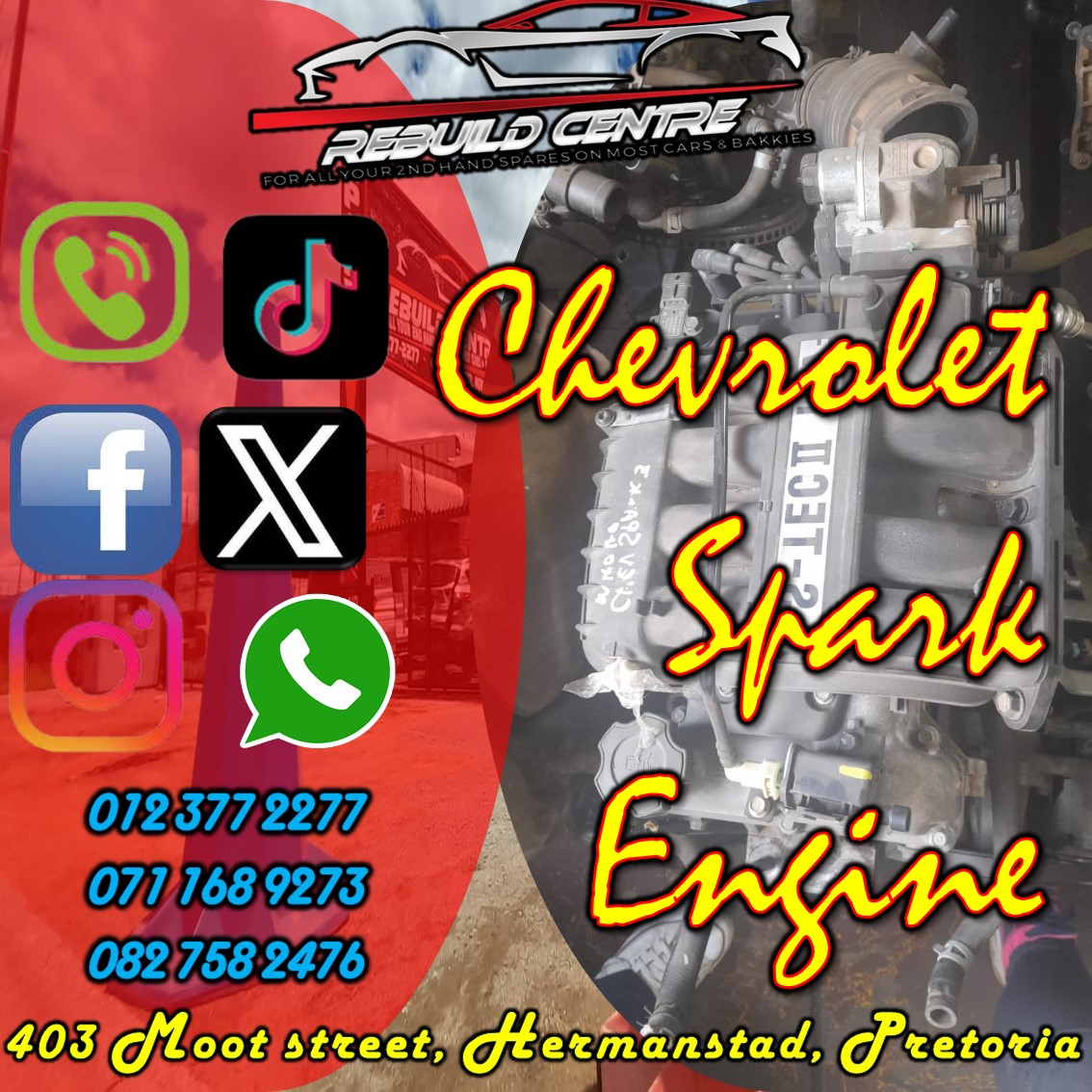 Chevrolet Spark Engine for sale. | Junk Mail Marketplace