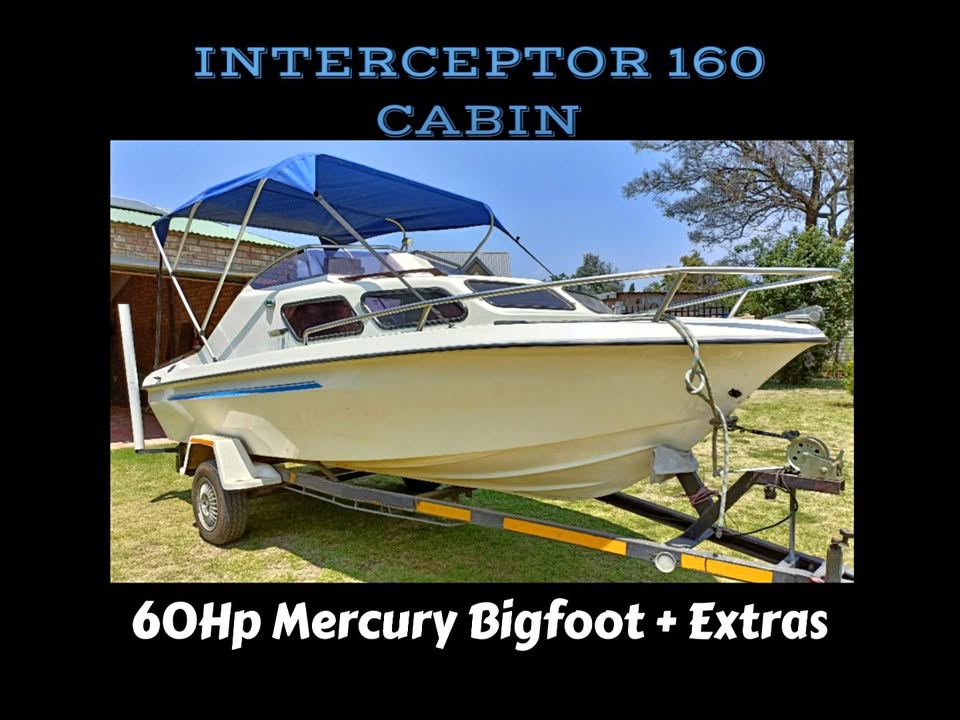 BEAUTIFUL INTERCEPTOR 160 WITH 60Hp MERCURY BIGFOOT MOTOR AND EXTRAS | Junk Mail Marketplace