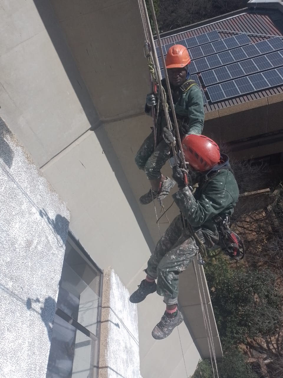 Ngwenya rope access projects we do window cleaning, painting, glazing ...