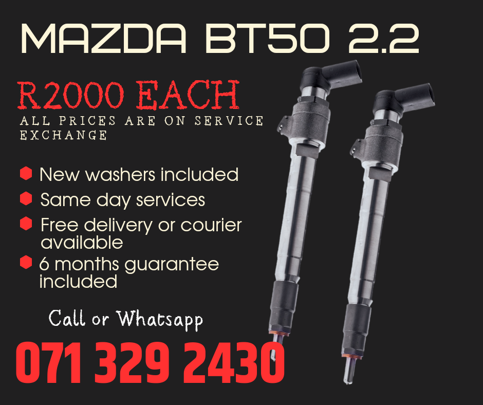 MAZDA BT50 2.2 DIESEL INJECTORS FOR SALE WITH WARRANTY | Junk Mail ...
