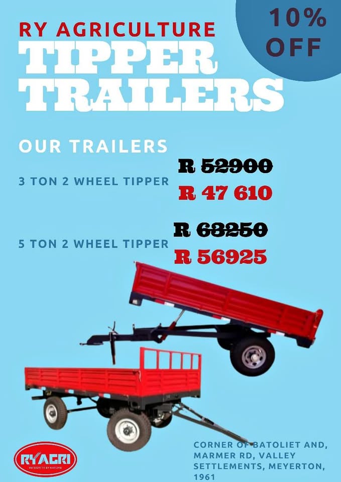 10% OFF TRAILERS 6 ton double axle non-tipping trailer | Junk Mail ...