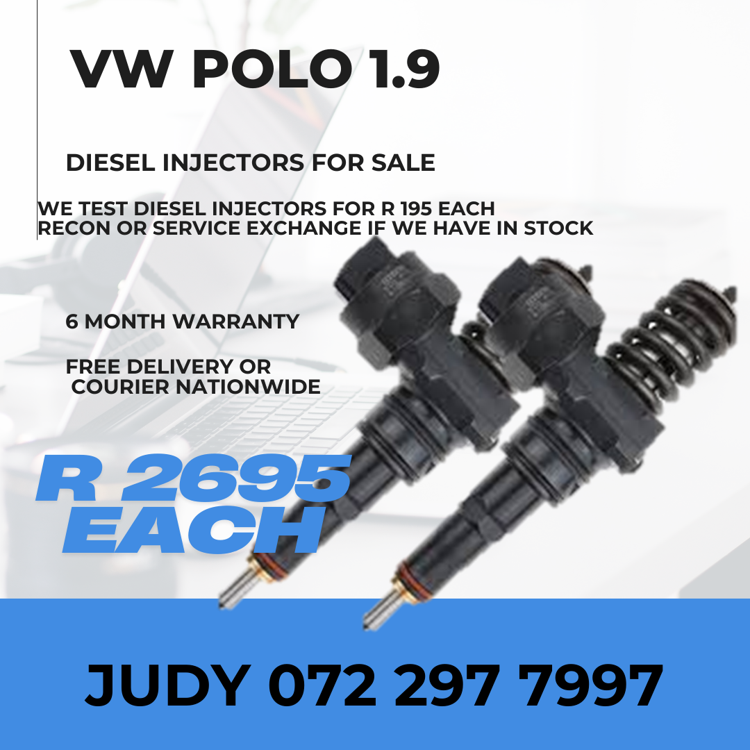 New VW Polo 1.9 Diesel Injectors for sale on service exchange or to ...