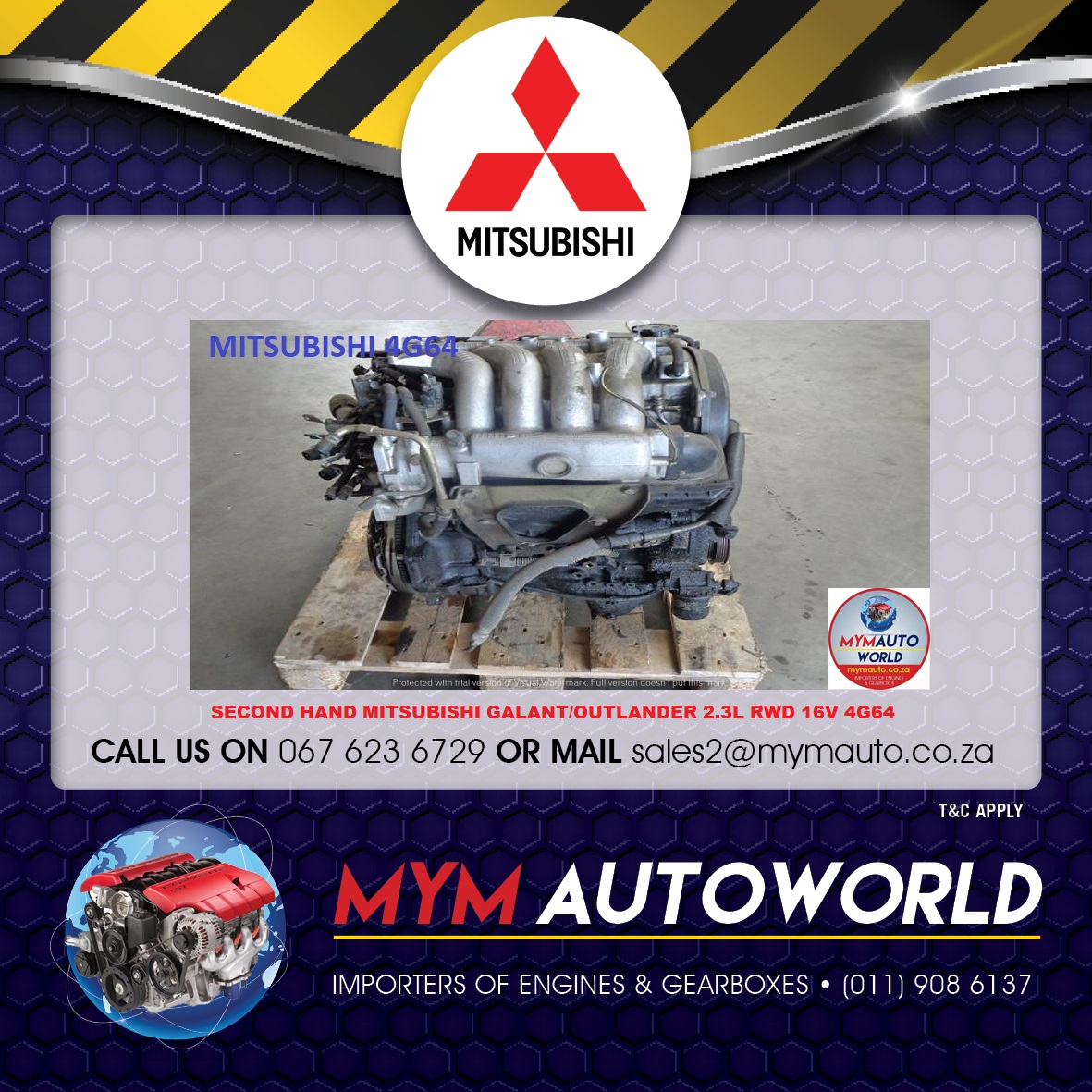 MITSUBISHI 2.3 RWD 16V 4G64 ENGINE | Junk Mail