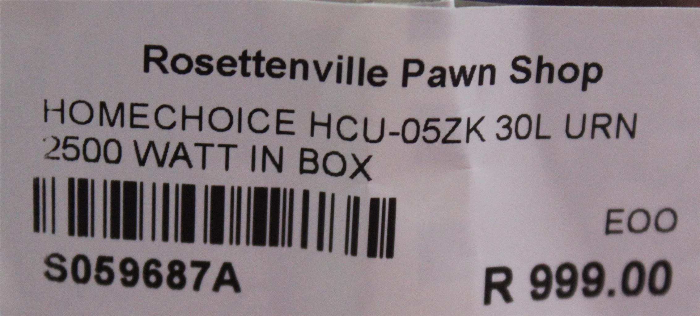 HOMECHOICE HCU-05ZK 30L URN 2500 WATT IN BOX S059687A | Junk Mail