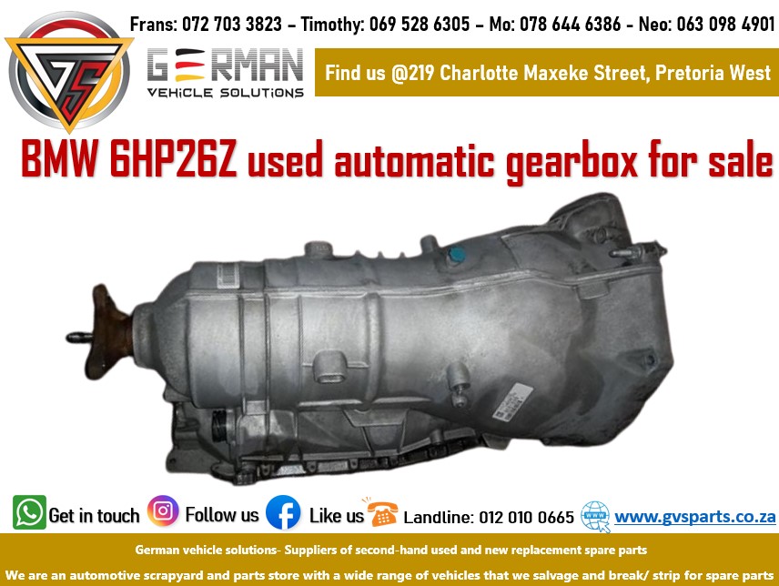BMW 6HP26Z automatic gearbox for sale | Junk Mail