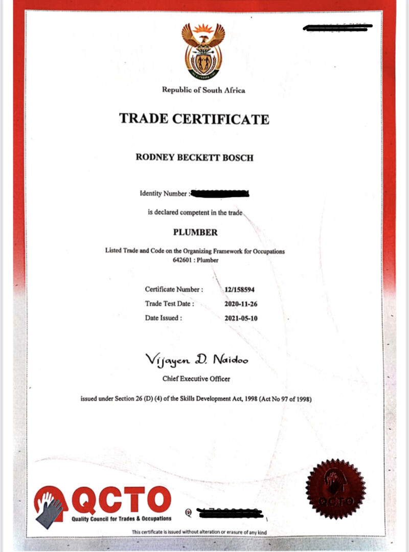 ZABUYE TRAINING.TRADE TEST PREPARATION,ARPL ASSESSMNTS,RED SEAL ...