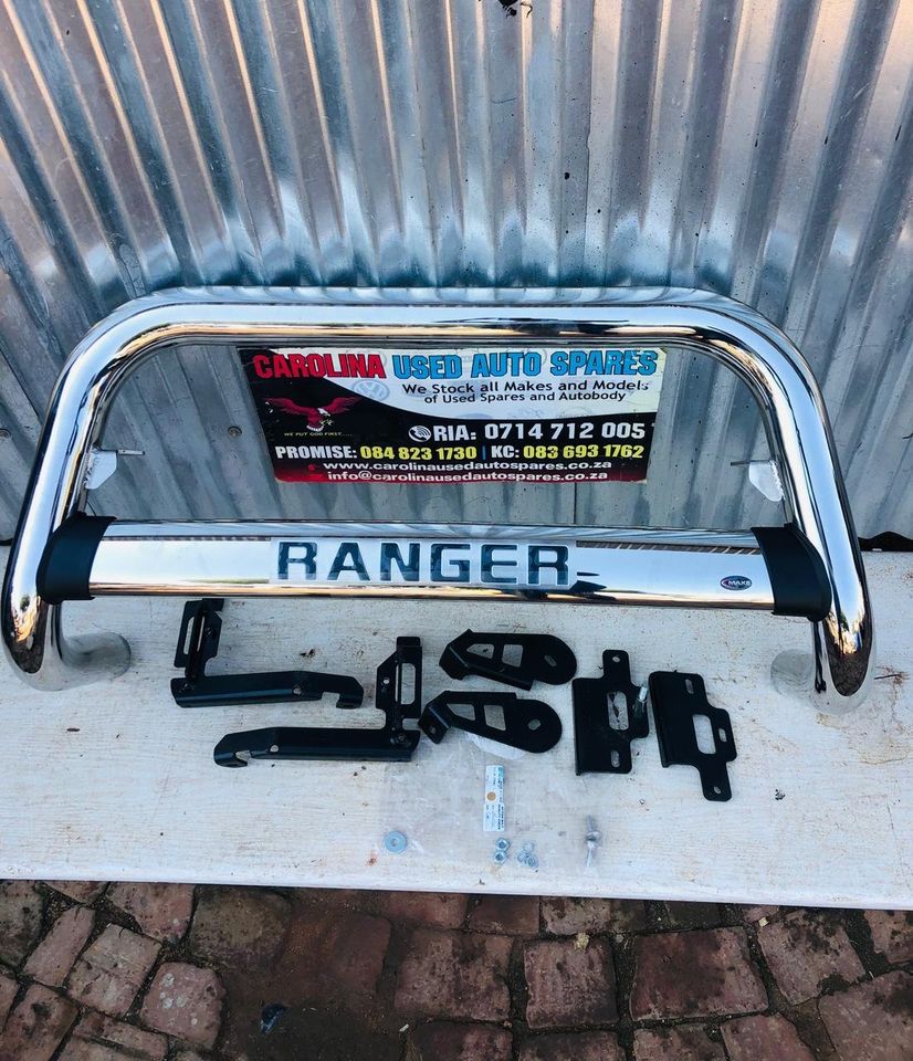 Ford Ranger T6 chrome nudge bar with mounting bar | Junk Mail Marketplace