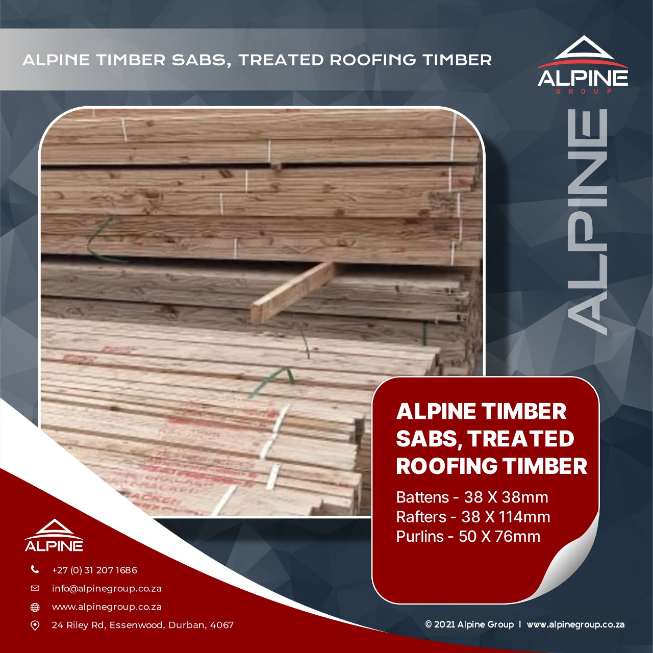 Timber: RAFTERS, PURLINS & BATTONS (Treated) | Junk Mail