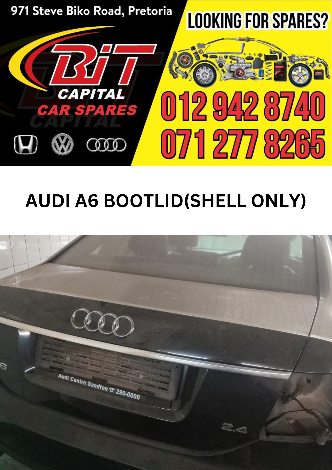 Boot lid Audi A6 | Junk Mail