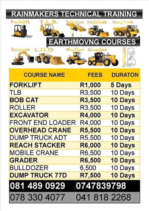 Excavator and Tlb courses | Junk Mail
