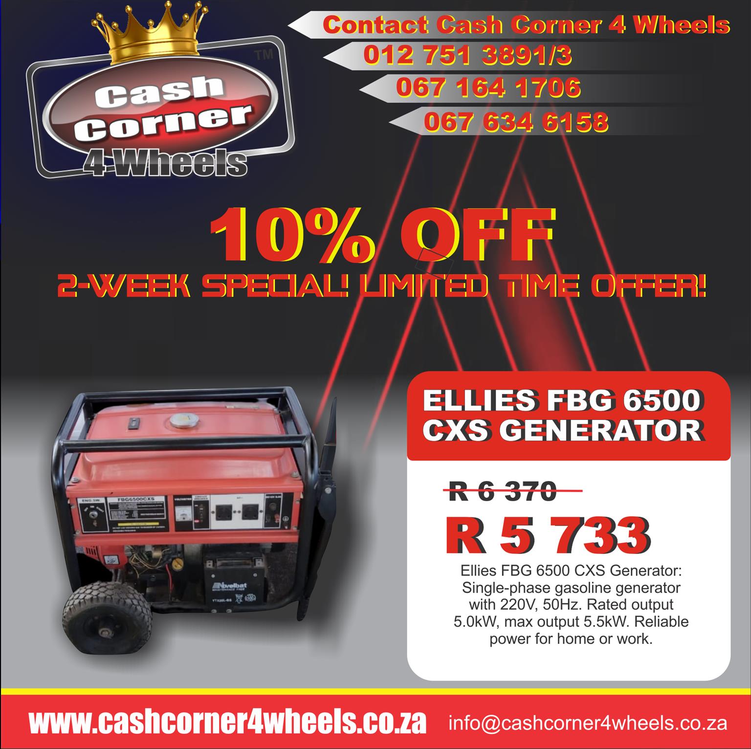 Ellies fbg 6500 cxs generator | Junk Mail Marketplace