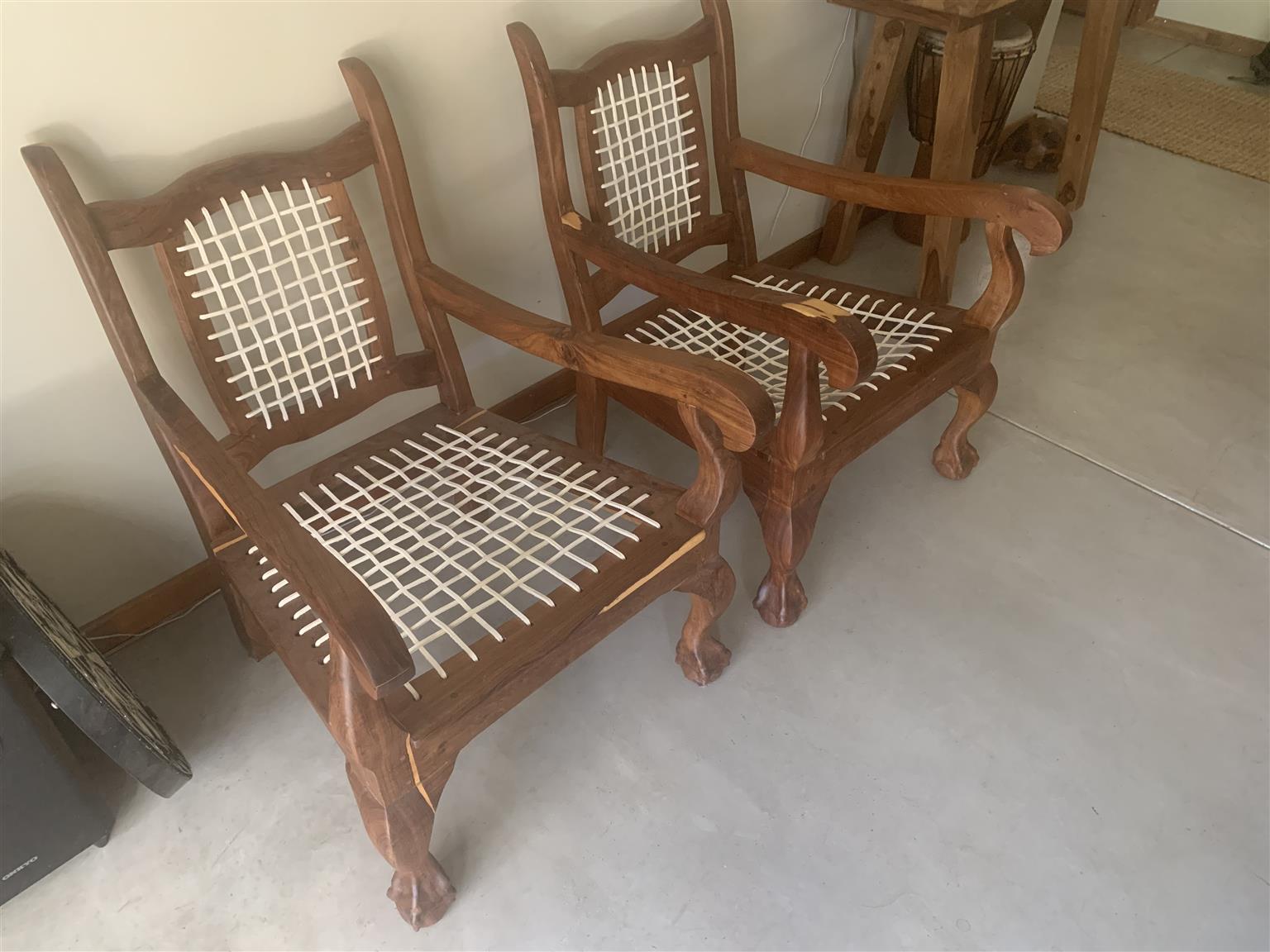 Tamboti Wooden Chairs | Junk Mail Marketplace