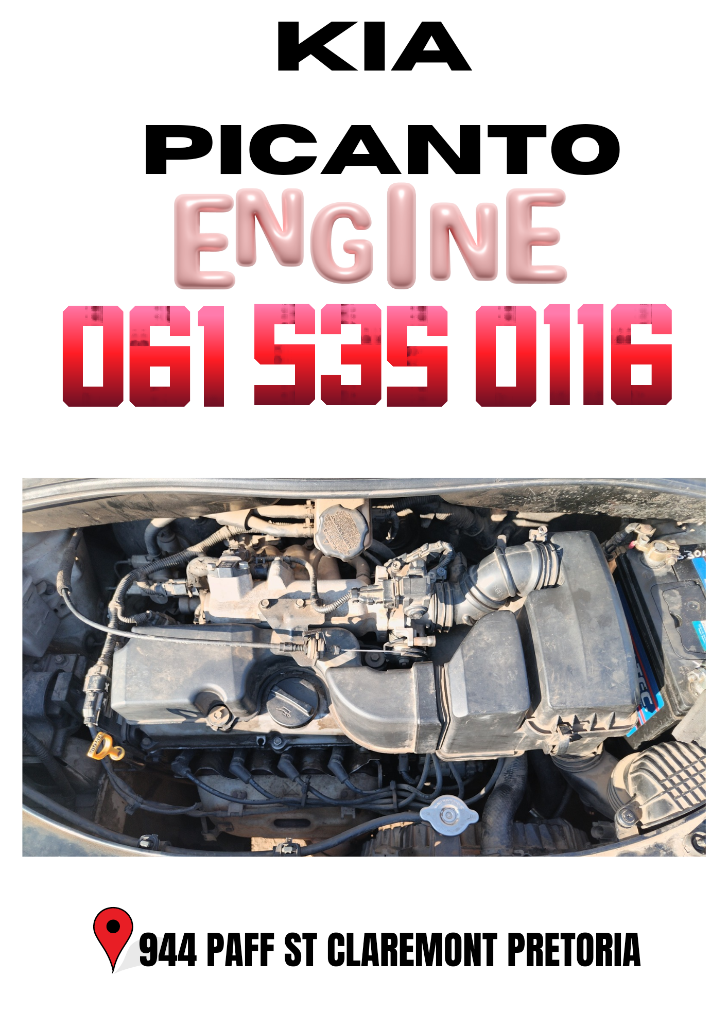 Bgk Kia picanto engine for salw | Junk Mail