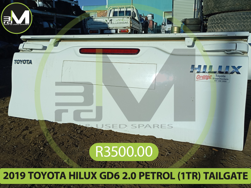 2019 TOYOTA HILUX GD6 2.0 PETROL (1TR) TAILGATE R3500 MV0729 | Junk Mail