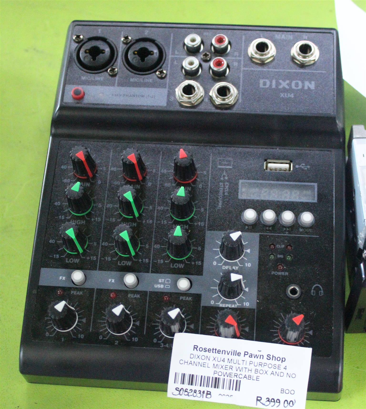 DIXON XU4 MULTI PURPOSE 4 CHANNEL MIXER WITH BOX AND NO POWER CABLE ...