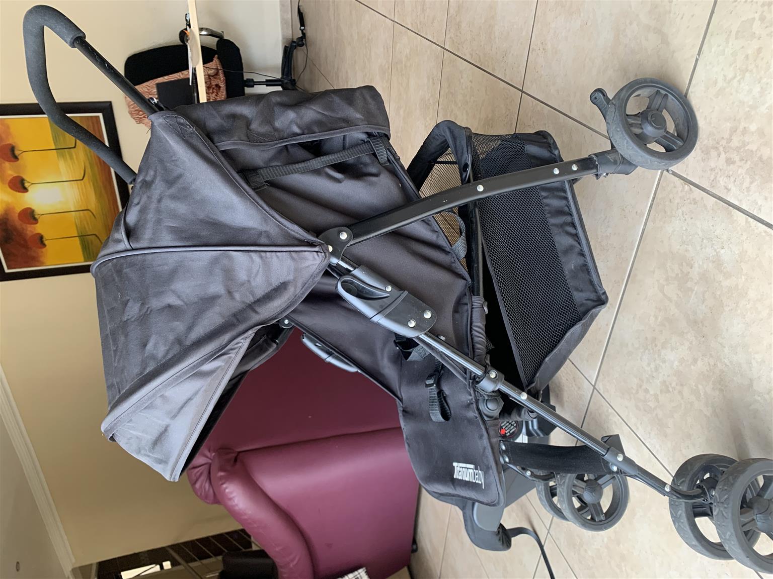 Titanium baby pram with car seat | Junk Mail Marketplace