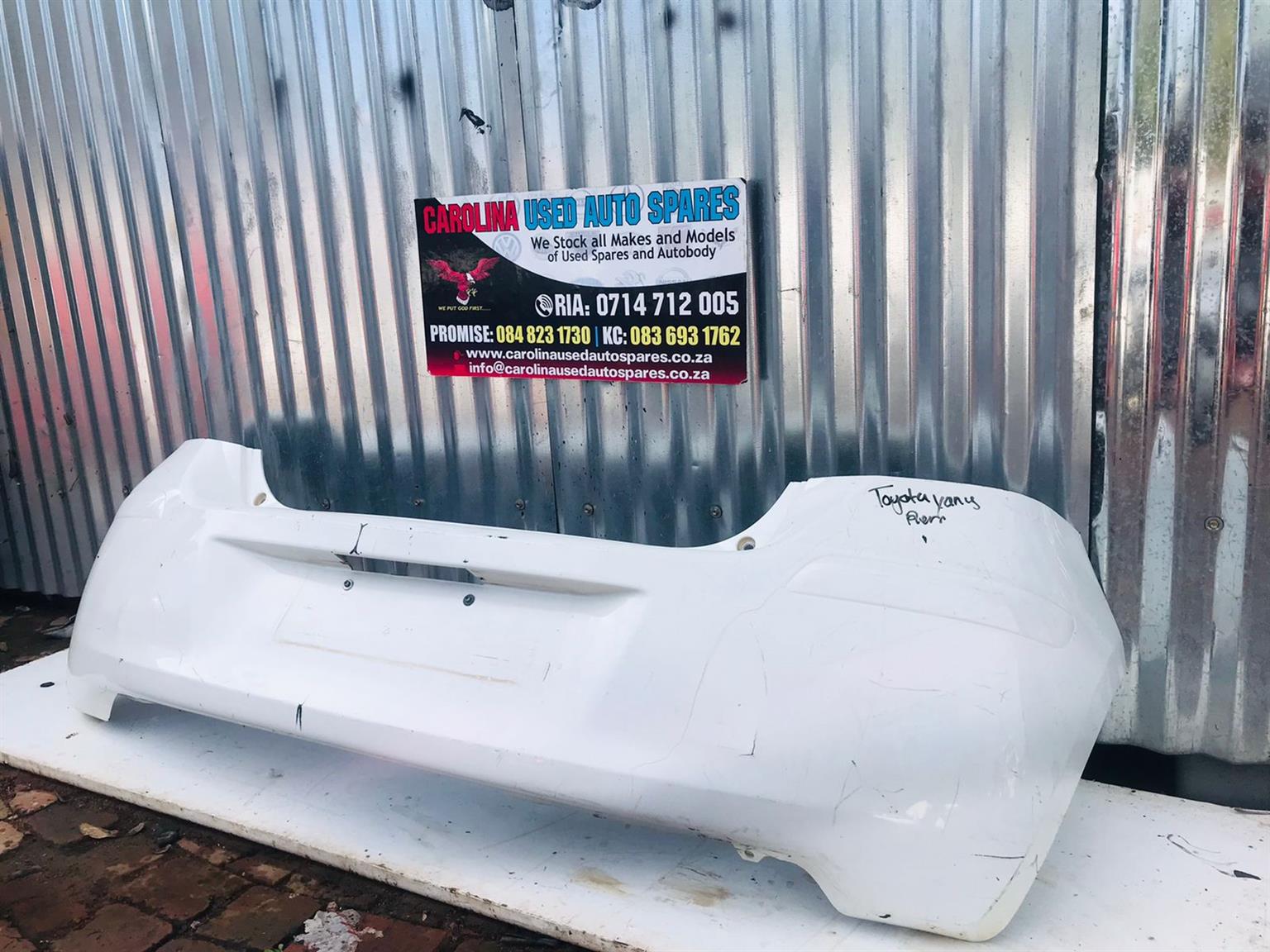 Toyota YARIS ZEN rear/back bumper | Junk Mail Marketplace